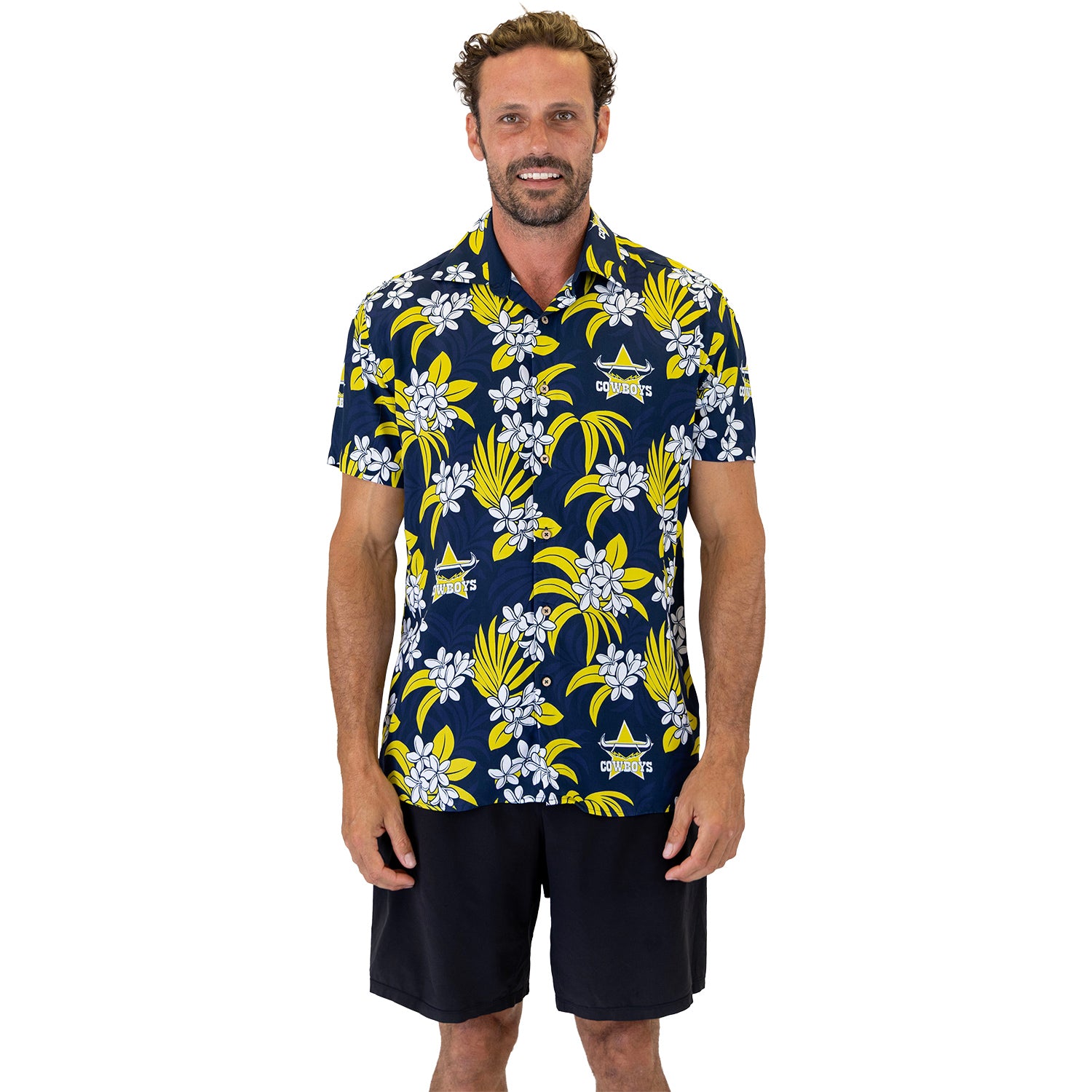 Cowboys Reef Hawaiian Shirt Mens – NRL Shop