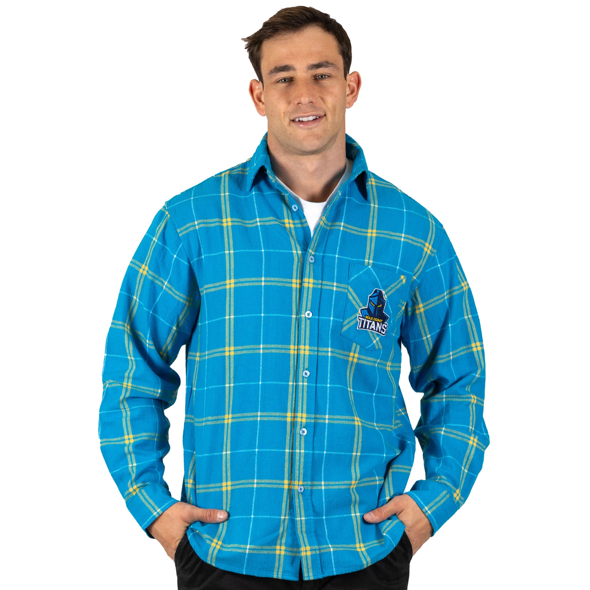 Gold Coast Titans Mustang Flannel Shirts – NRL Shop