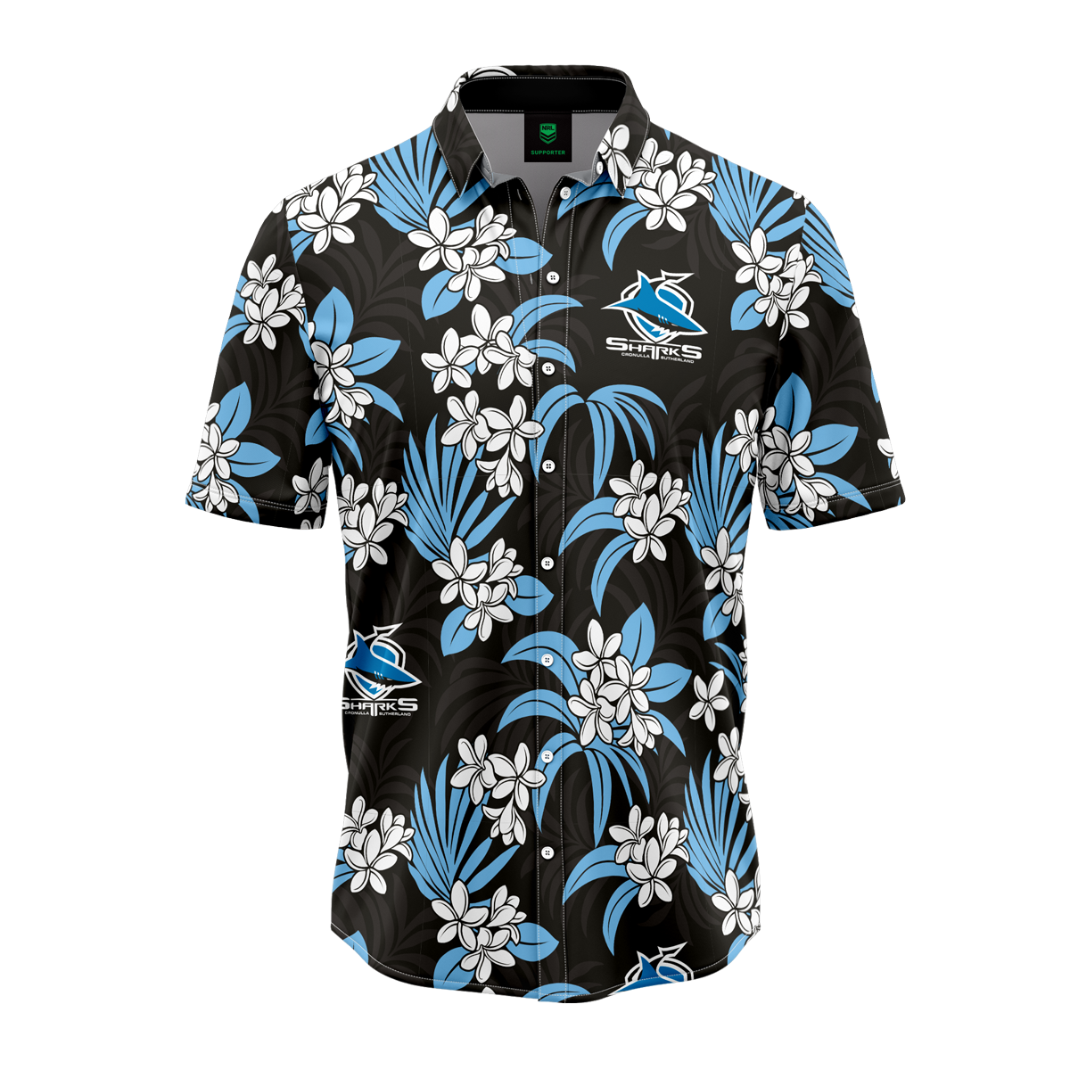 Sharks Reef Hawaiian Shirt Mens – NRL Shop