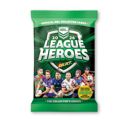 NRL 2026 League Heroes Display Box 36 Packs – NRL Shop
