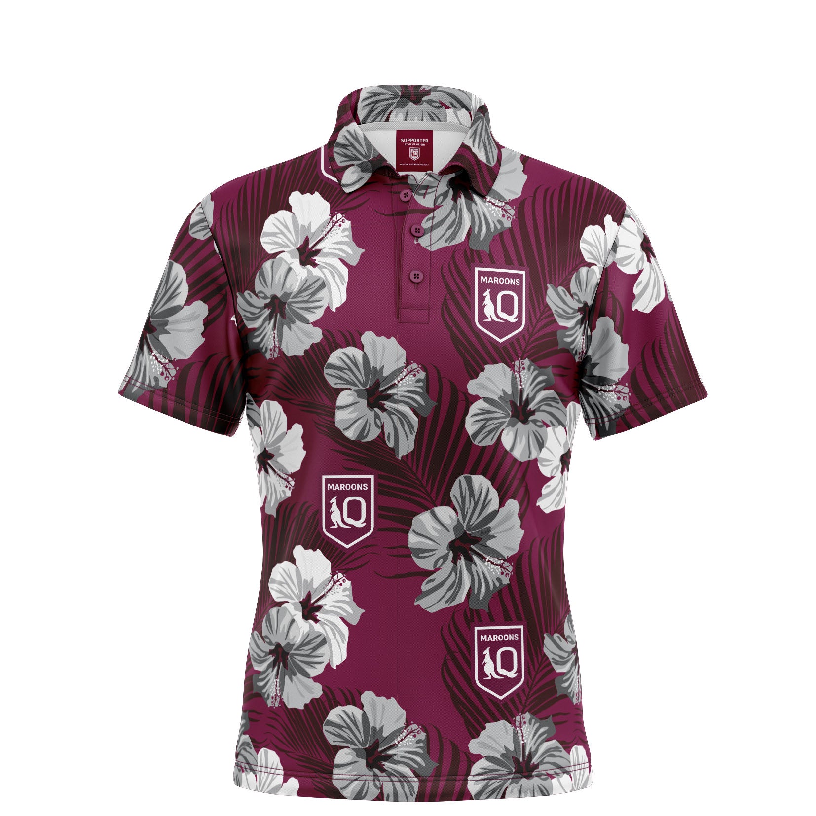 QLD Maroons 'Aloha' Golf Polo – NRL Shop