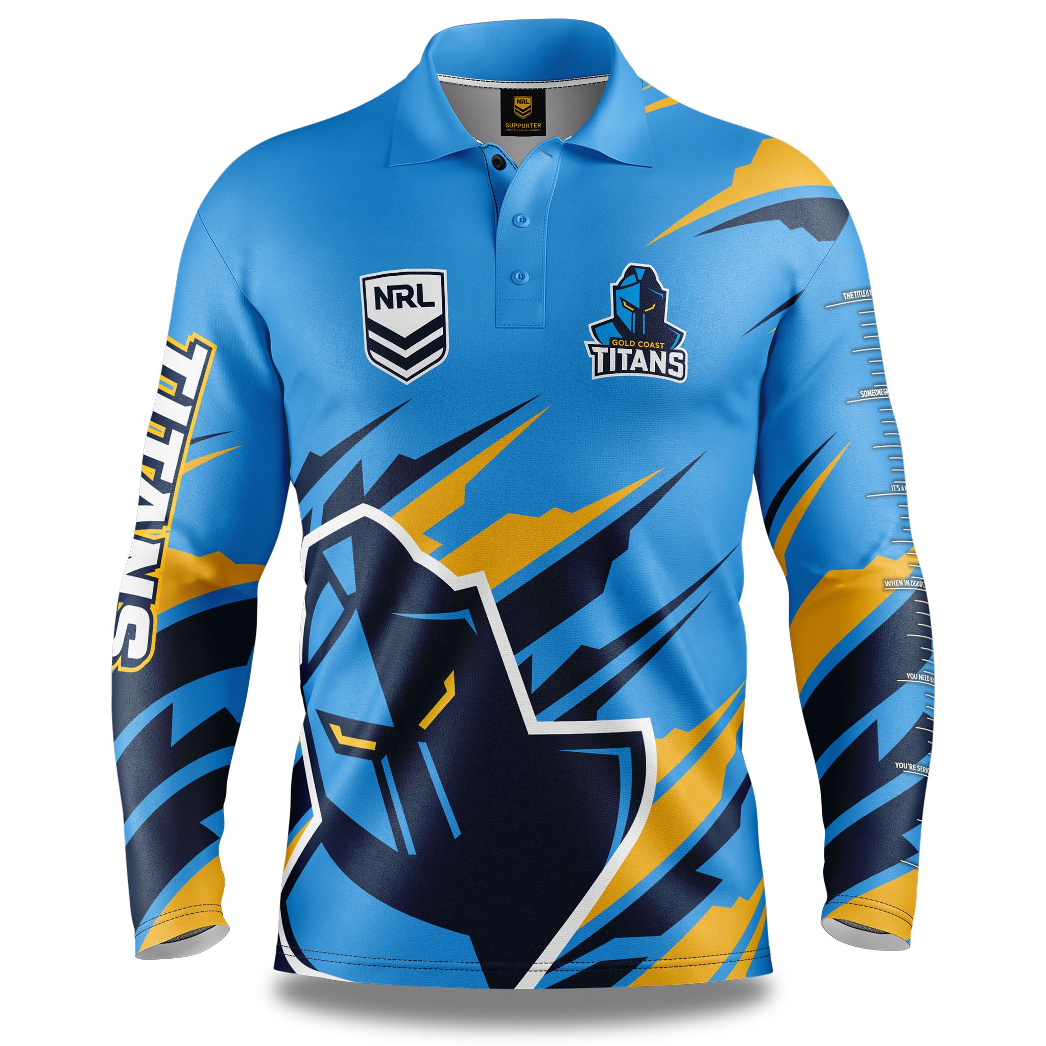 Gold Coast Titans Mens 'Ignition' Fishing Shirt – NRL Shop